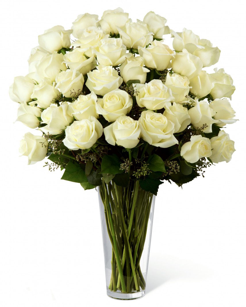 Buy The White Rose Bouquet | Today Flower Delivery